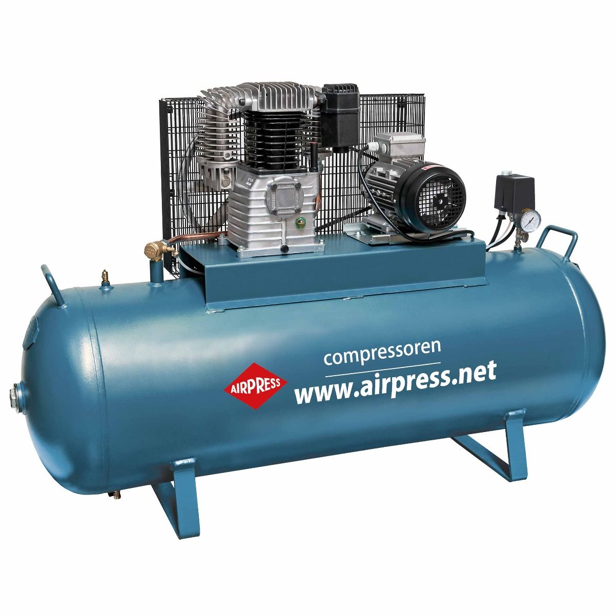 Airpress Druckluft Kolben Kompressor 4,0 PS 200 Liter 10 bar HK600-200 ...